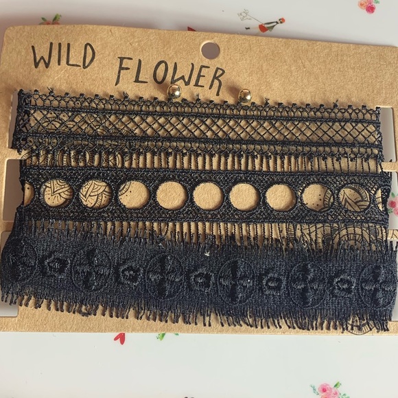 Jewelry | Black Lace Choker Set | Poshmark